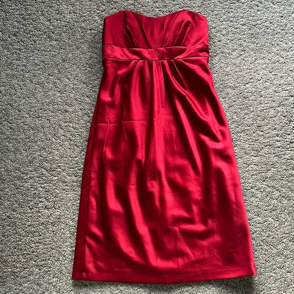 Alfred Angelo | Dresses | Alfred Angelo Strapless Crimson Red Formal ...